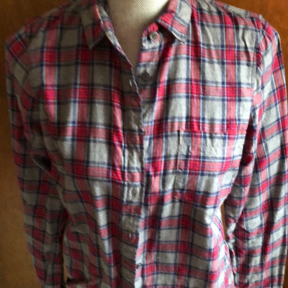 J. Crew | Tops | Jcrew Plaid Flannel Shirt | Poshmark